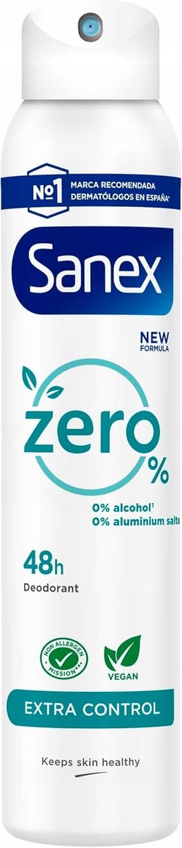 Antyperspirant w sprayu SANEX Zero Extra Control 200 ml | Sklep EMPIK.COM