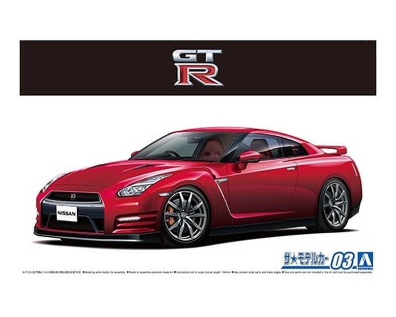 Aoshima 05857 1/24 MC#3 Nissan R35 GTR Pure Edition '14 - AOSHIMA | Sklep EMPIK.COM