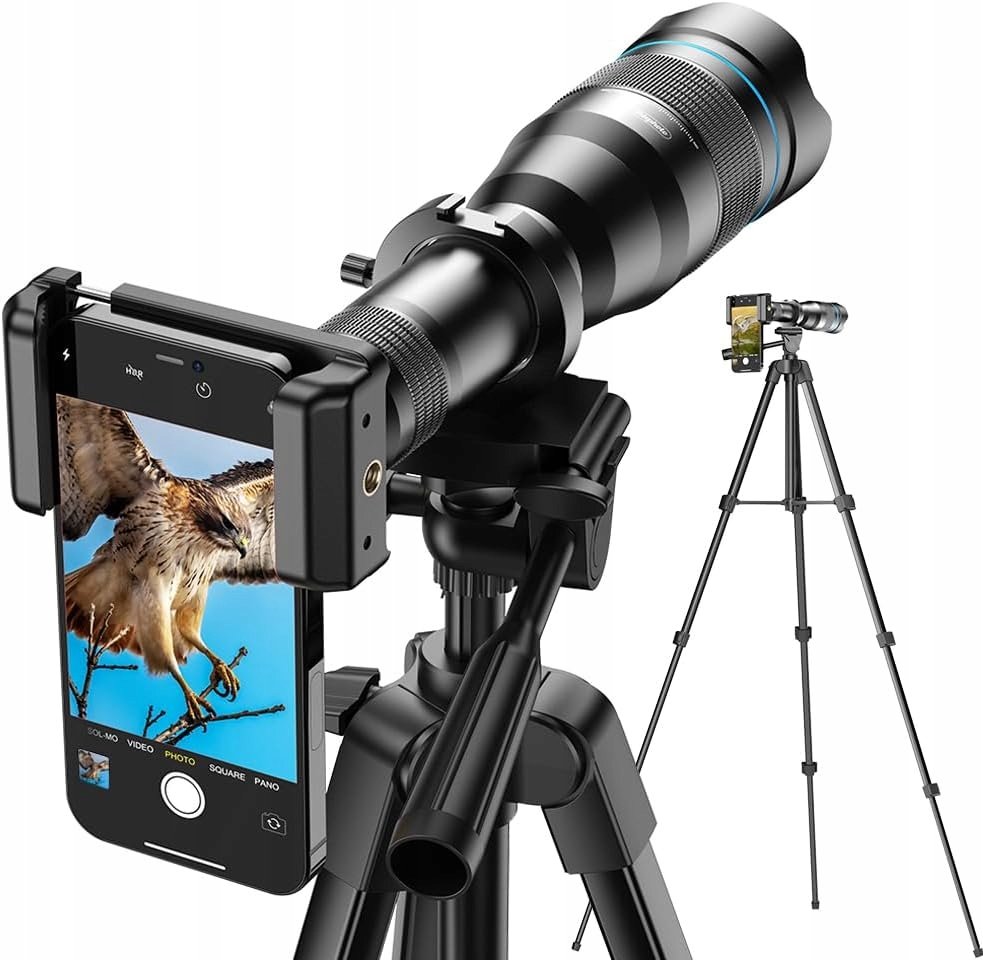 Apexel 60X Teleobiektyw Hd Do Iphone Samsung Statyw Migawka - Apexel ...