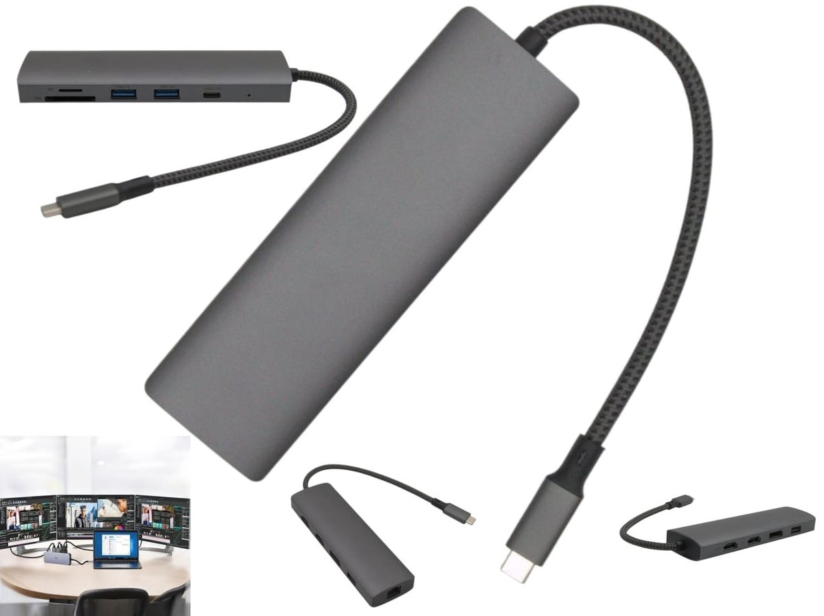 Apple Multiport USB-C z Ładowaniem PD Czytnik SD MicroSD HUB do ...