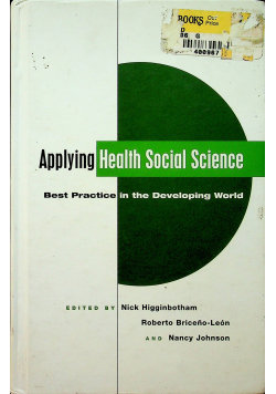 Applying Health Social Science - Nancy Johnson | Książka w Empik