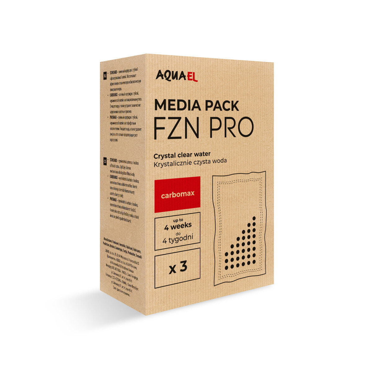 AQUAEL MEDIA PACK FZN PRO CARBON 3SZT - Inna marka | Sklep EMPIK.COM