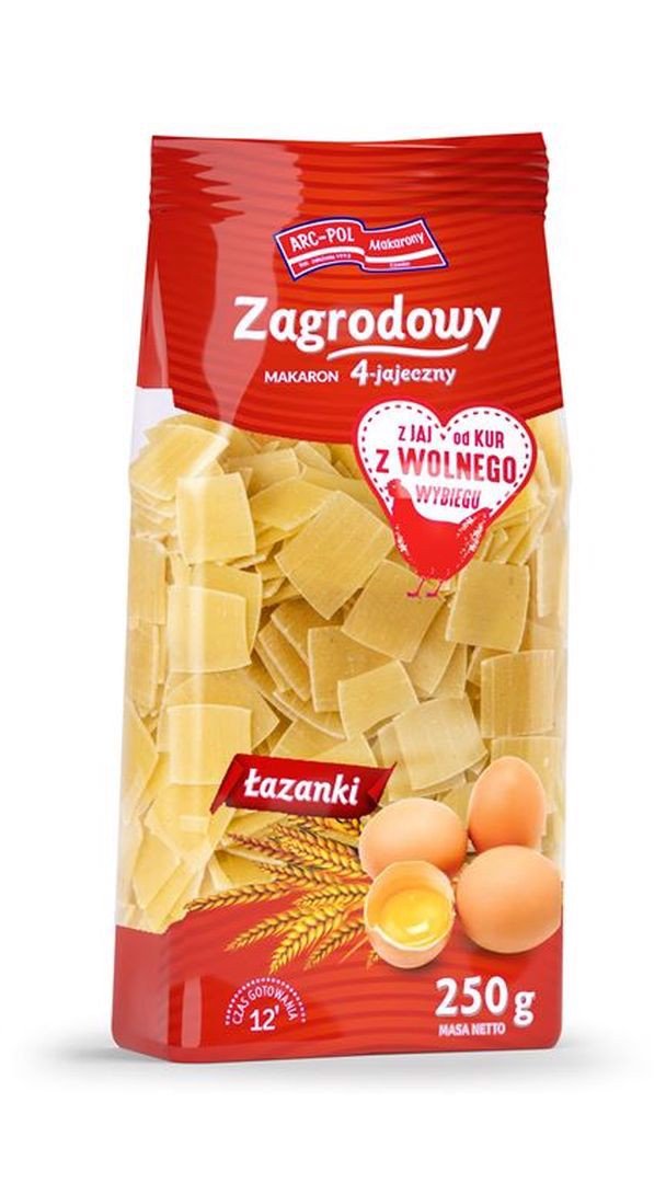 Arc-Pol Makaron Zagrodowy łazanka 4-jajeczny 250 g - Inna marka | Sklep ...