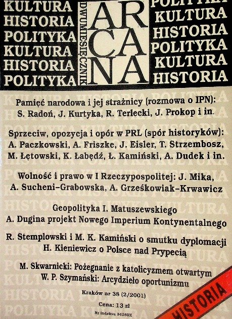 Arcana - dwumiesięcznik Nr 38 2 / 01 - Opracowanie zbiorowe | Książka w ...