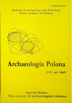 Archaeologia Polona vol 34 1996 - Opracowanie zbiorowe | Książka w Empik