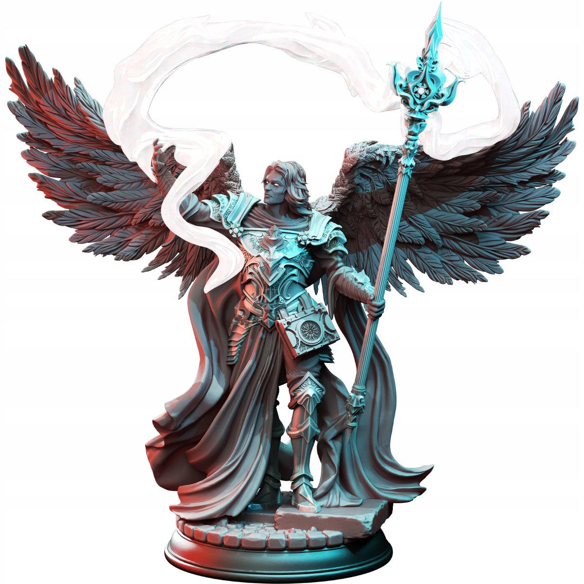 Archanioł Mądrości - Tharavë Angel + podstawa 3D druk 12k dnd mini rpg ...