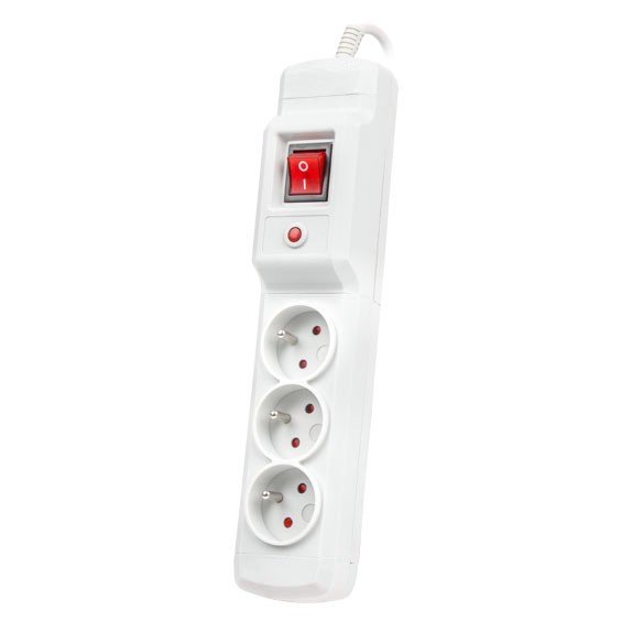 ARCON M3 PROTECTING POWER STRIP 3X SOCKETS, 3M CABLE, GRAY - Armac ...