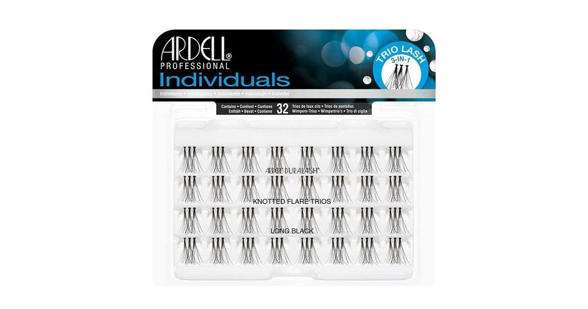 Ardell, Individuals Trio Lash Long 3in1, kępki rzęs Long Black, 32 szt ...