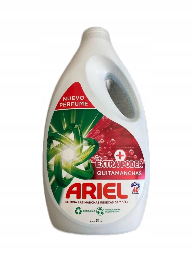 Ariel + Extra Power Stain Remover Płyn do prania w pralce 40 prań 2L ...