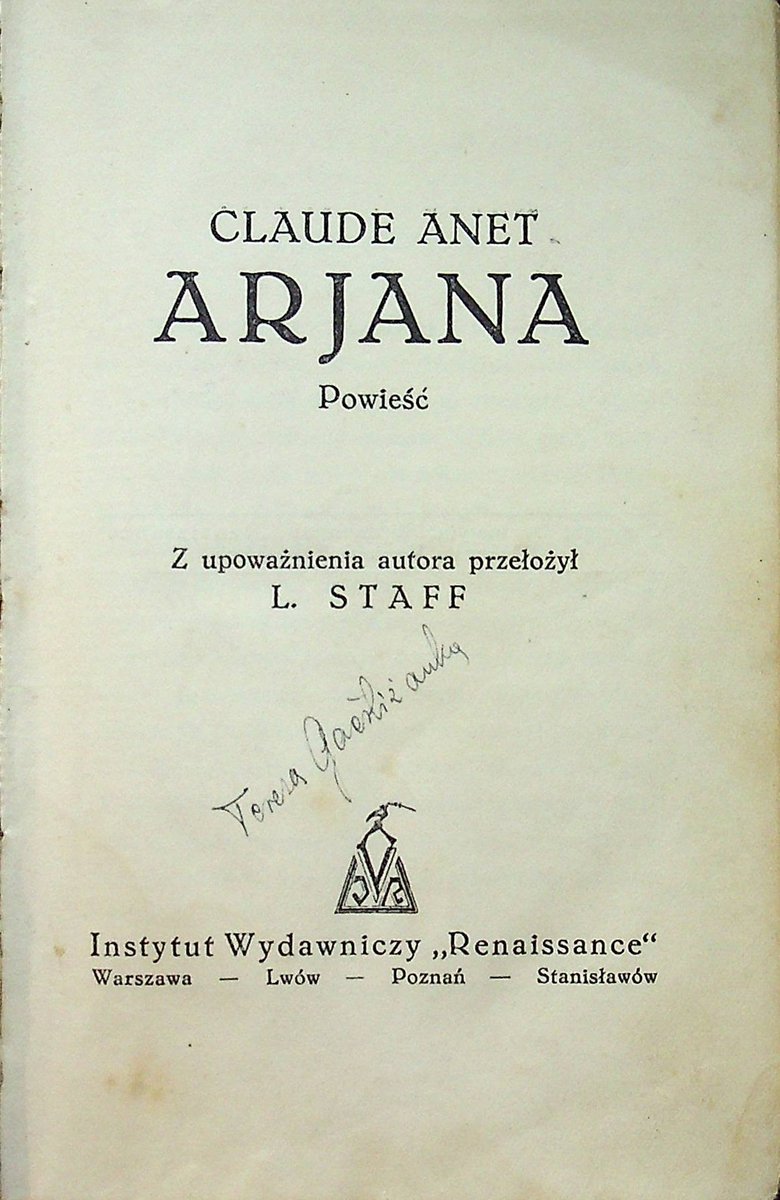 Arjana około 1927 r - W opisie | Książka w Empik