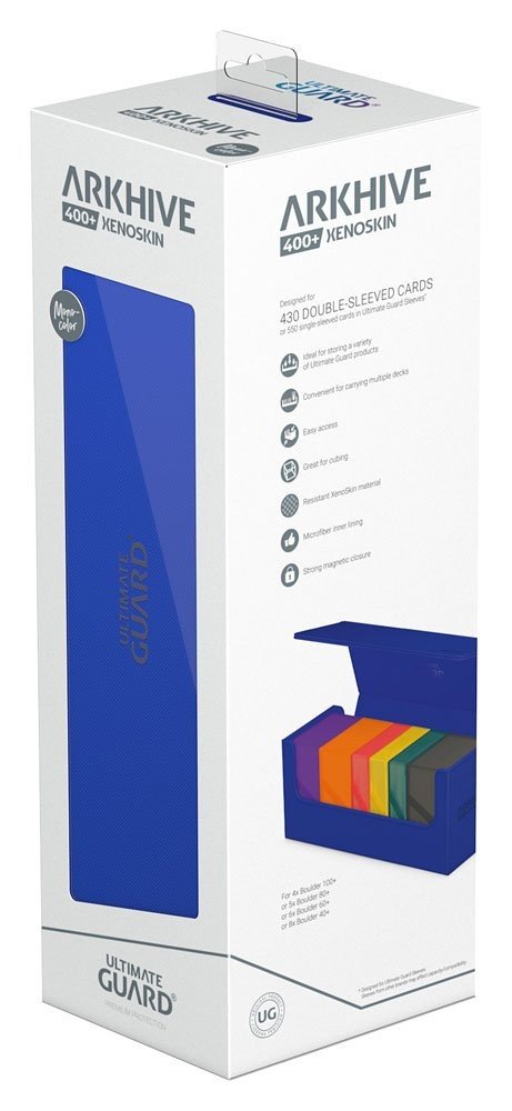 Arkhive 400+ XenoSkin Monocolor Blue Ultimate Guard - Ultimate Guard ...
