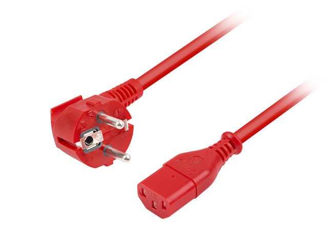 Armac, Kabel zasilający CEE 7/7->IEC 320 C13 1.8m VDE, czerwony - Armac | Sklep EMPIK.COM