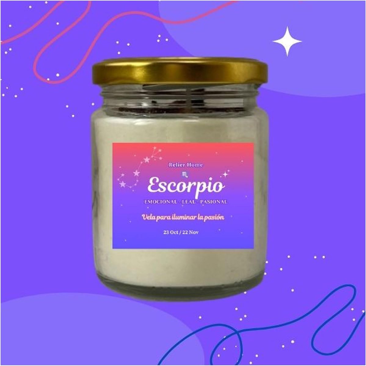 Aromatyczna świeca Scorpio Horoskop 250ml - Inna marka | Sklep EMPIK.COM