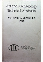 Art and archaeology technical abstracts vol 26 number 2 - Opracowanie ...