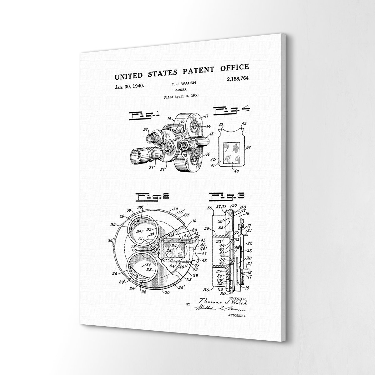 ArtprintCave, Druk na płótnie Filtr aparatu Bell & Howell, 60x80 cm ...