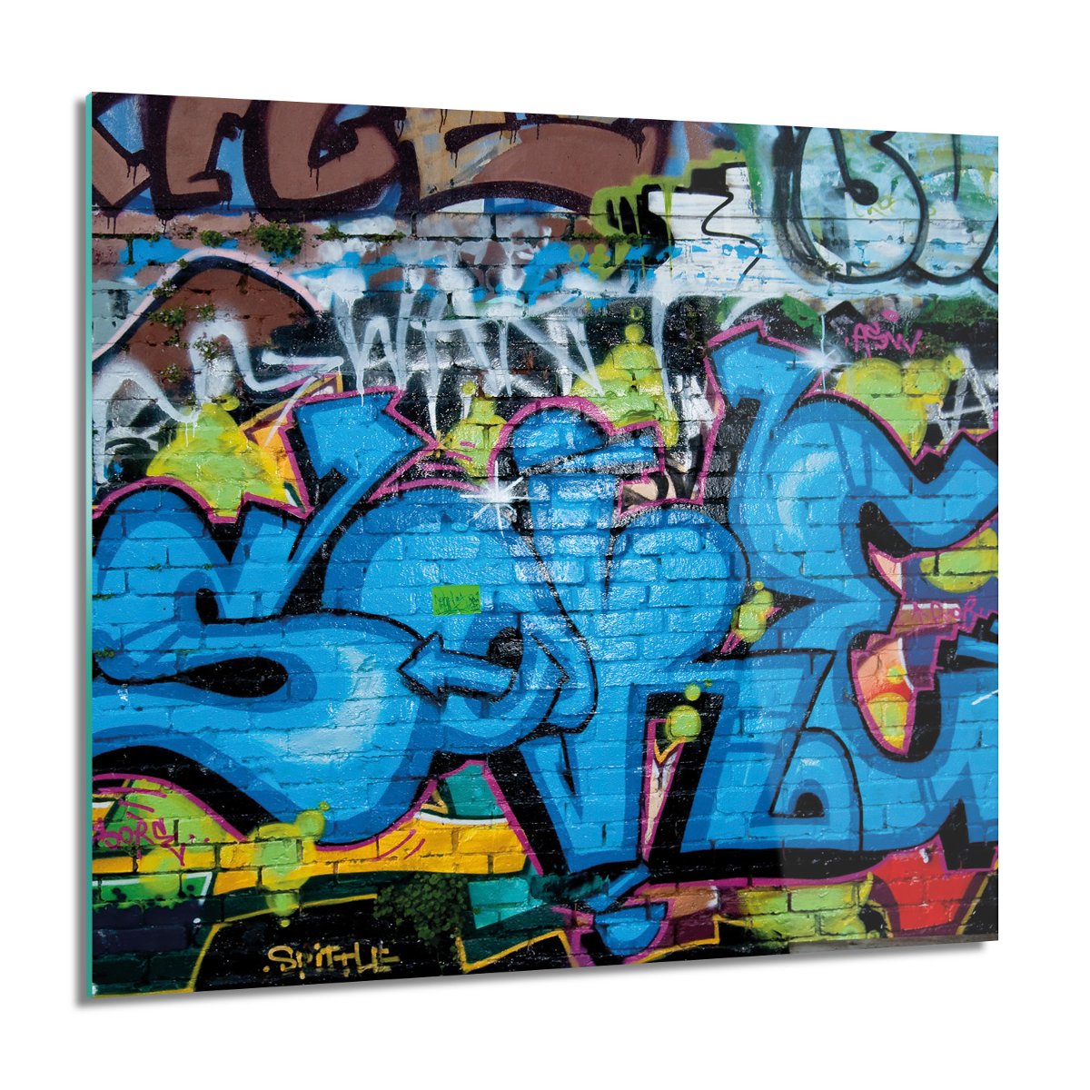 ArtprintCave, Graffiti napisy Obraz na szkle na ścianę, 60x60 cm ...