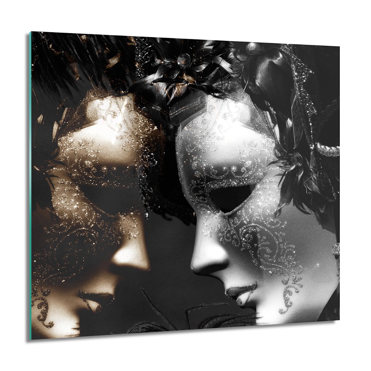 ArtprintCave, Maska Wenecja teatr foto szklane na ścianę, 60x60 cm ...