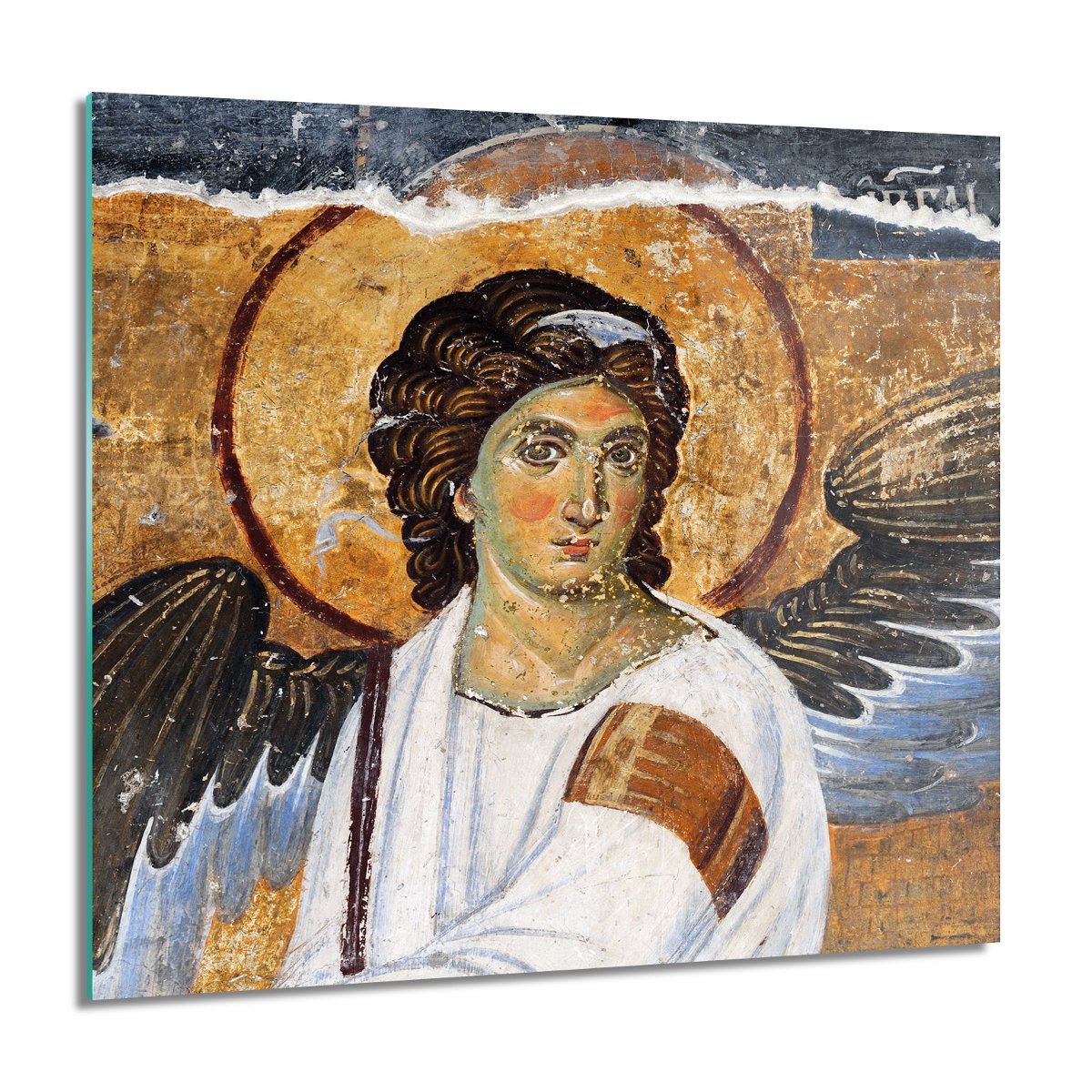 ArtprintCave, Mural biały anioł obraz na szkle ścienny, 60x60 cm ...