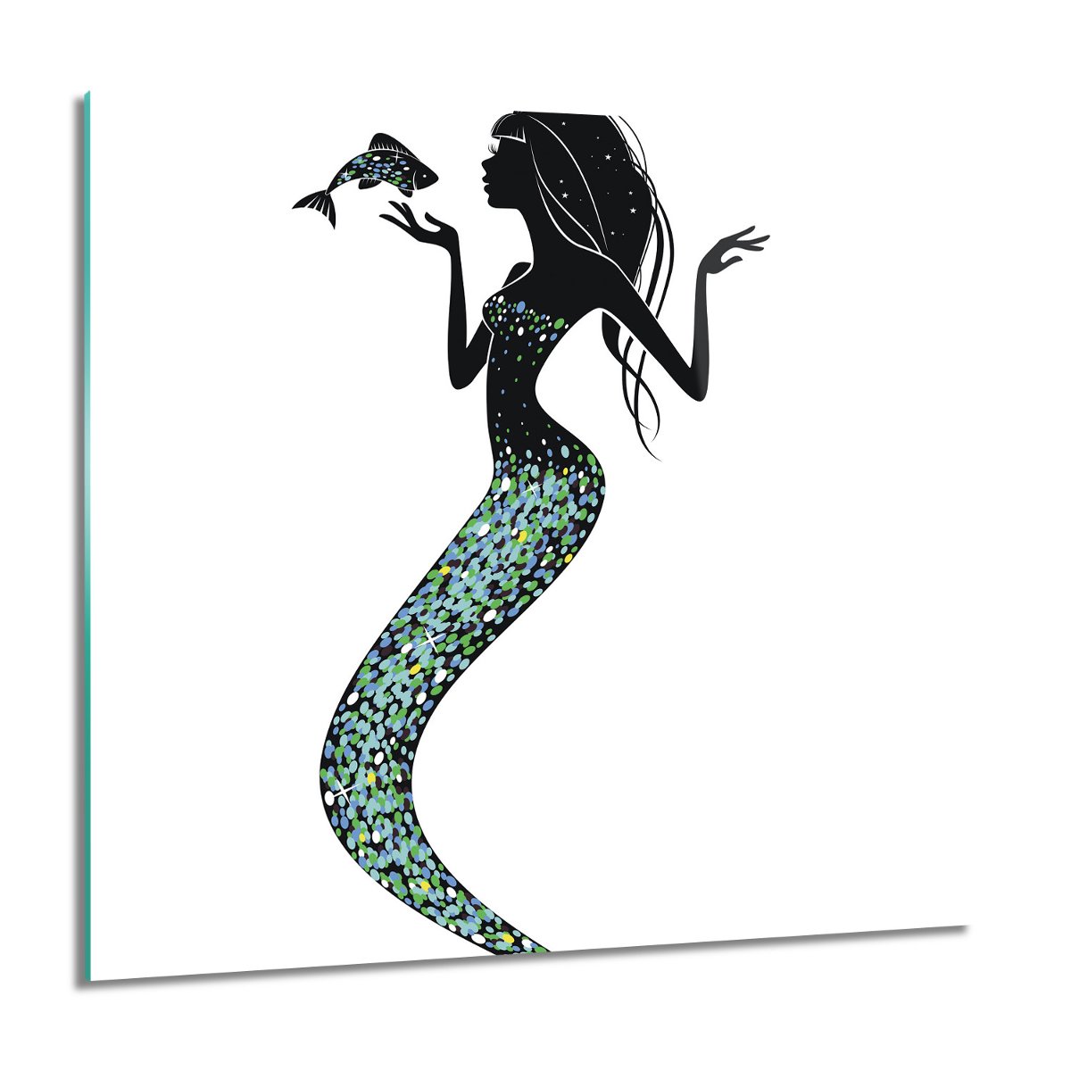 ArtprintCave, Obraz na szkle, Syrena ryba rybka, nowoczesne, 60x60 cm ...