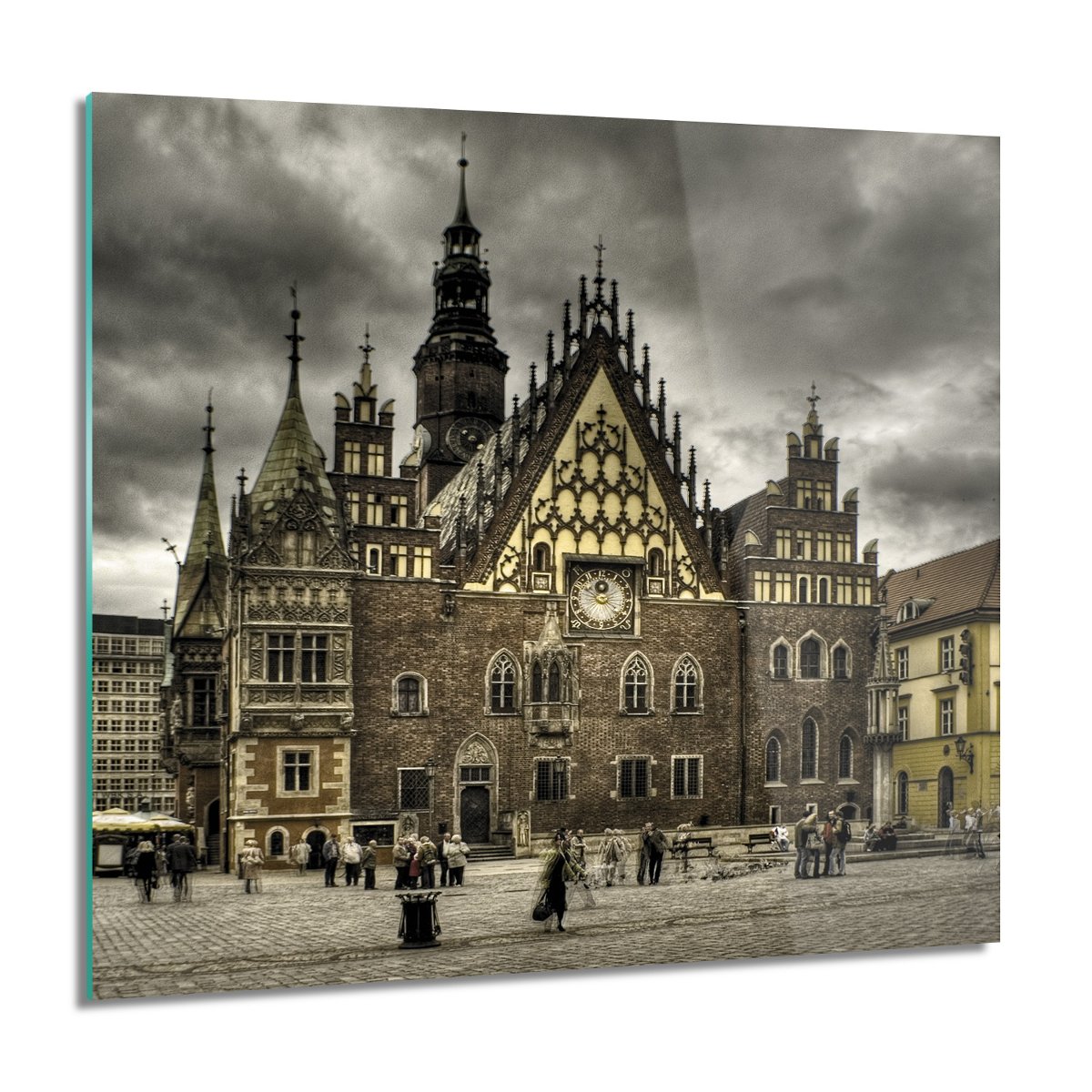 ArtprintCave, Obraz na szkle, Wrocław rynek, grafika, 60x60 cm ...