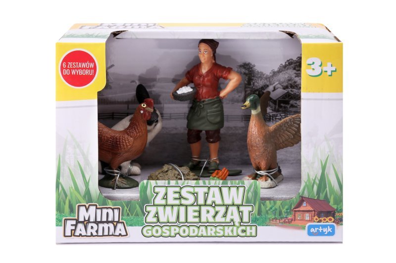 Artyk, Mini Farma, Zestaw Farma: Gospodyni, Kura, Królik, Kaczka ...