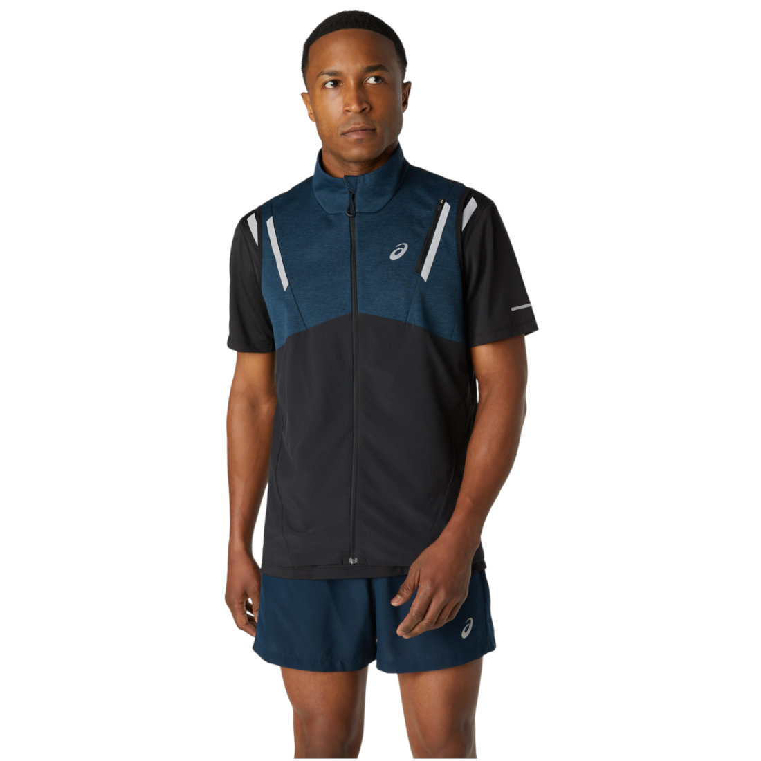 Asics Lite-Show Vest 2011C016-401, męski bezrękawnik granatowy - Asics ...