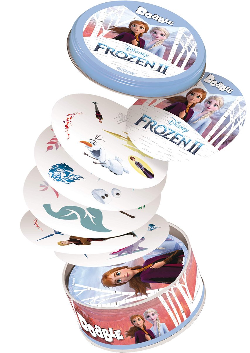 Asmodee, Dobble Frozen 2, Card Game, Ages 6+, 2-8 Players, 15 Minutes ...