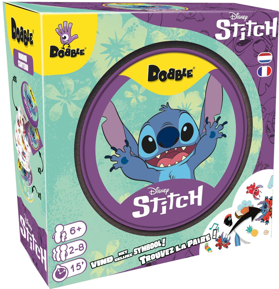 Asmodee - DOBBLE : Stitch - Gry planszowe - Gra karciana, szybkość i ...
