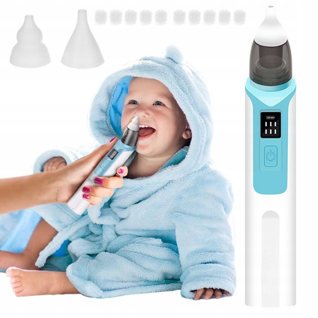 Aspirator Elektryczny Do Nosa Na Katar Odciągacz Niebieski - Inna marka ...
