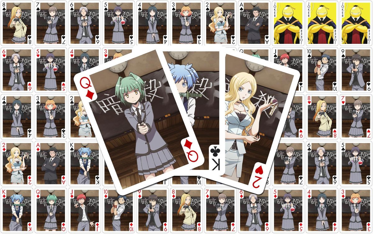 Assassination Classroom Playing Cards Characters - Inna marka | Sklep ...