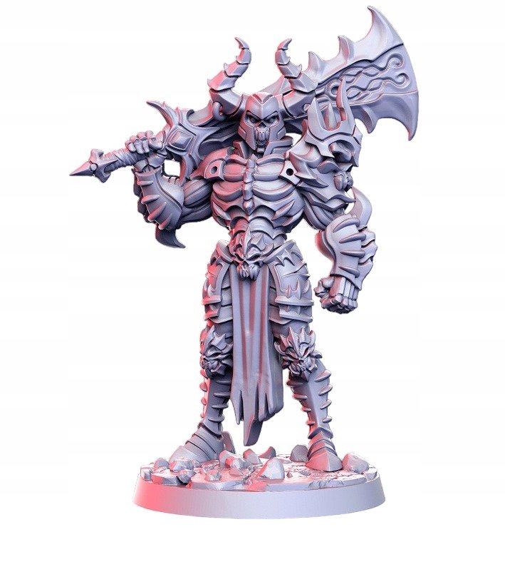 Astorath wojownik piekieł figurka + podstawka do DND D&D 3D druk 12k RPG - Iron Shield ...
