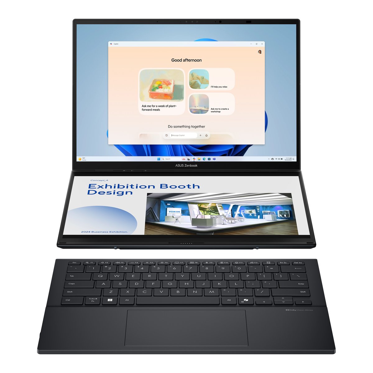 Asus Zenbook Duo UX8406CA-PZ009W | Basalt Gray | 14 " | OLED ...