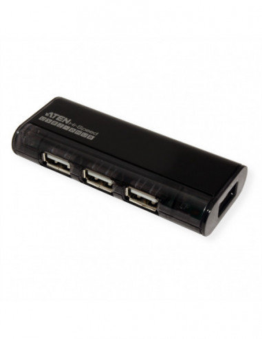 ATEN UH284 4-portowy magnes USB 2.0 HUB, czarny - Aten | Sklep EMPIK.COM