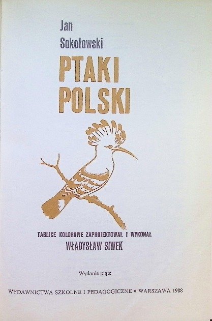 Atlas Ptaki Polski - Sokołowski Jan | Książka w Empik