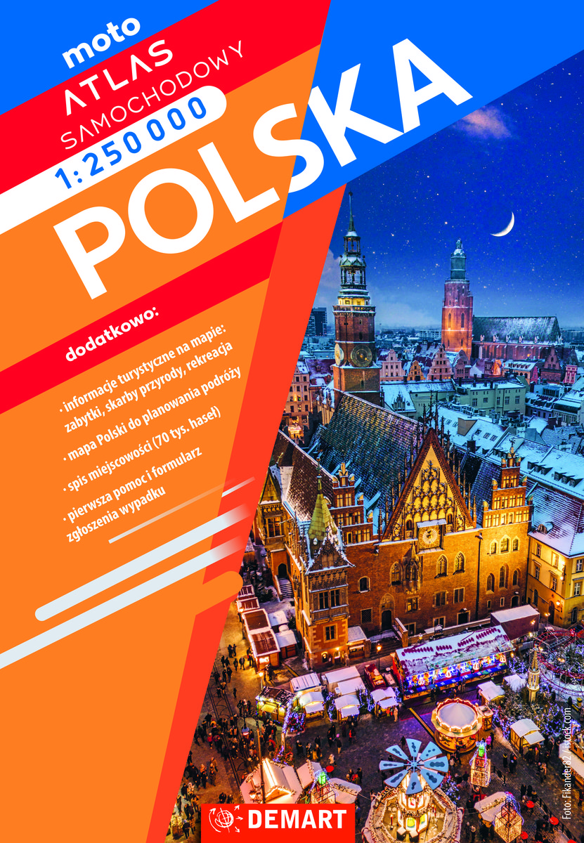 Atlas samochodowy Polski 1:250 000 - Opracowanie zbiorowe | Książka w Empik