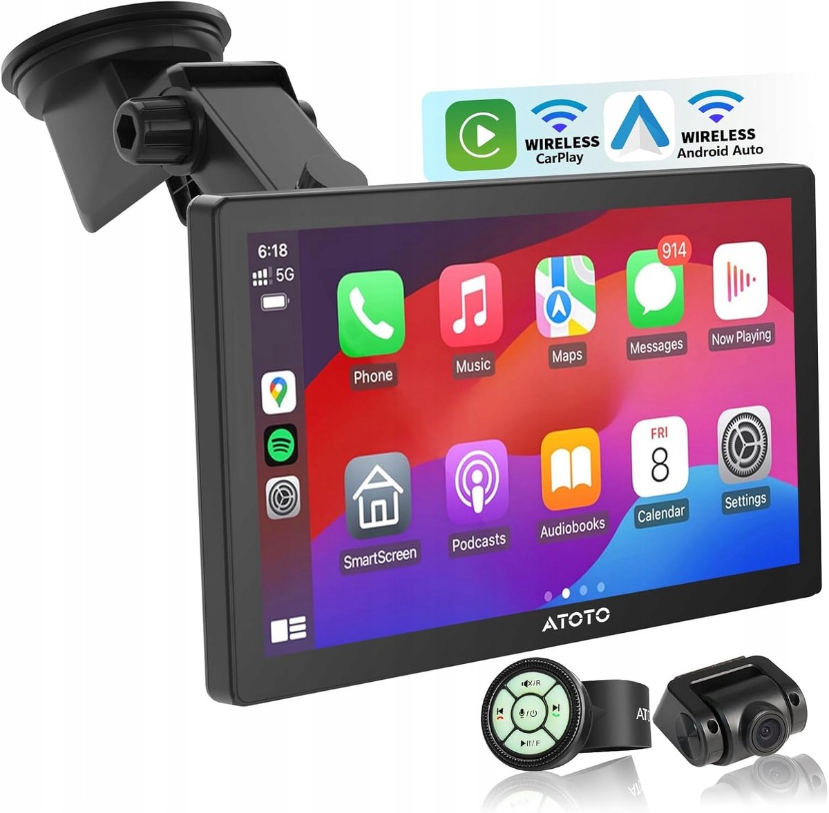 ATOTO P8 7" QLED CarPlay Android Auto Kamera 1080P Nawigacja FM - ATOTO ...