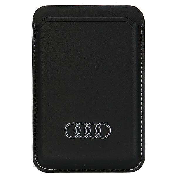 Audi Synthetic Leather Wallet Card Slot czarny/black MagSafe AU-MSCH-Q3 ...