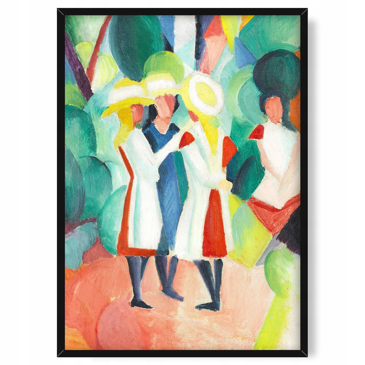 August Macke Trzy dziewczyny w kapeluszach 70x50 - Inna marka | Sklep ...