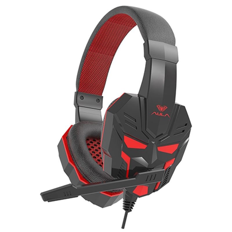Aula LB-01 Zestaw słuchawkowy do gier z basem i funkcją Noise-Off, Przetworniki 50 mm, Kabel 2 m ...