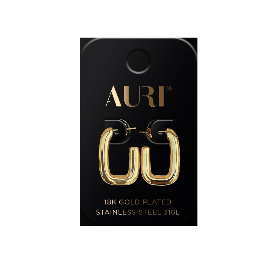 Auri, Kolczyki Owal Półotwarte - Auri | Moda Sklep EMPIK.COM