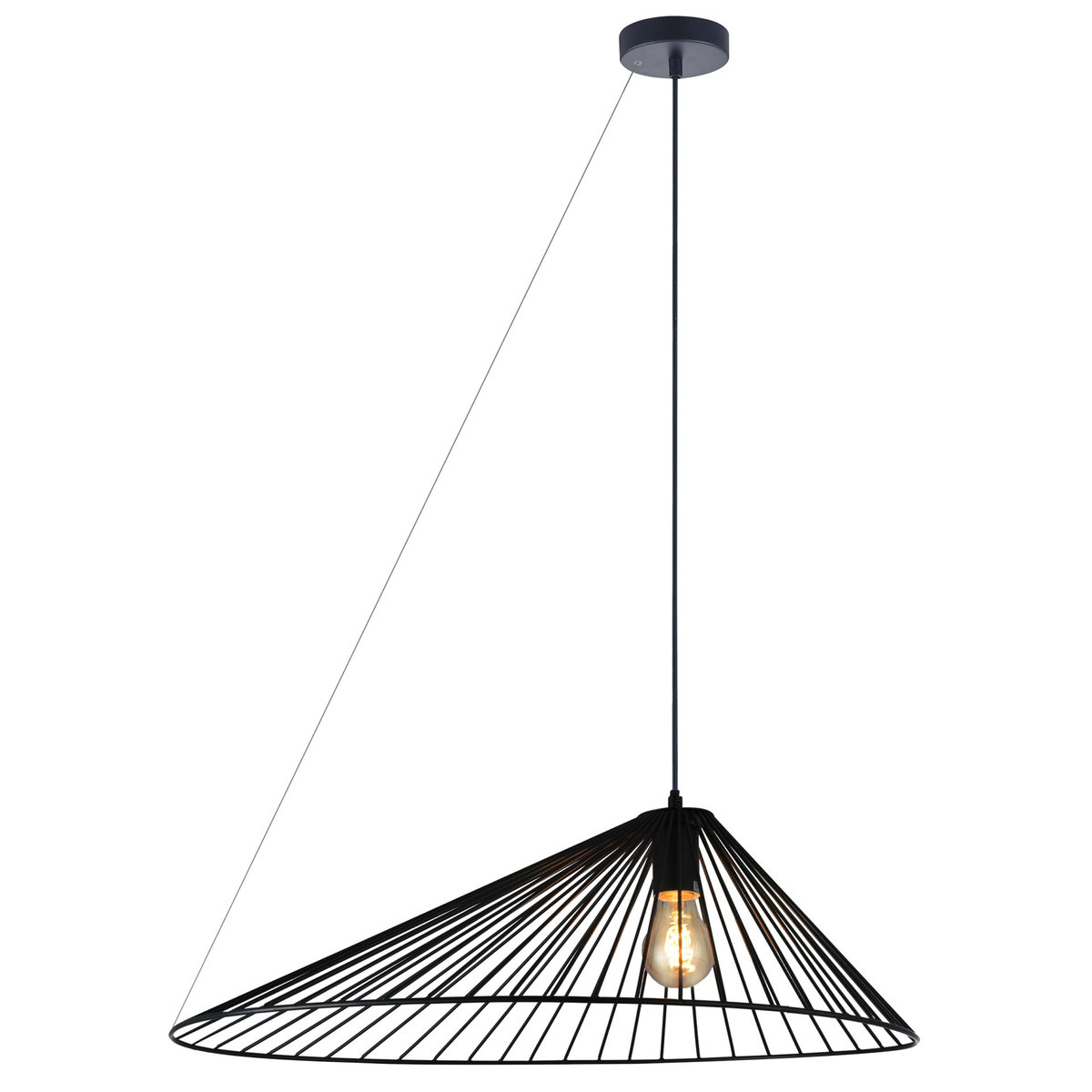AURORA 1xE27 lampa wisząca czarna - Goldlux | Sklep EMPIK.COM