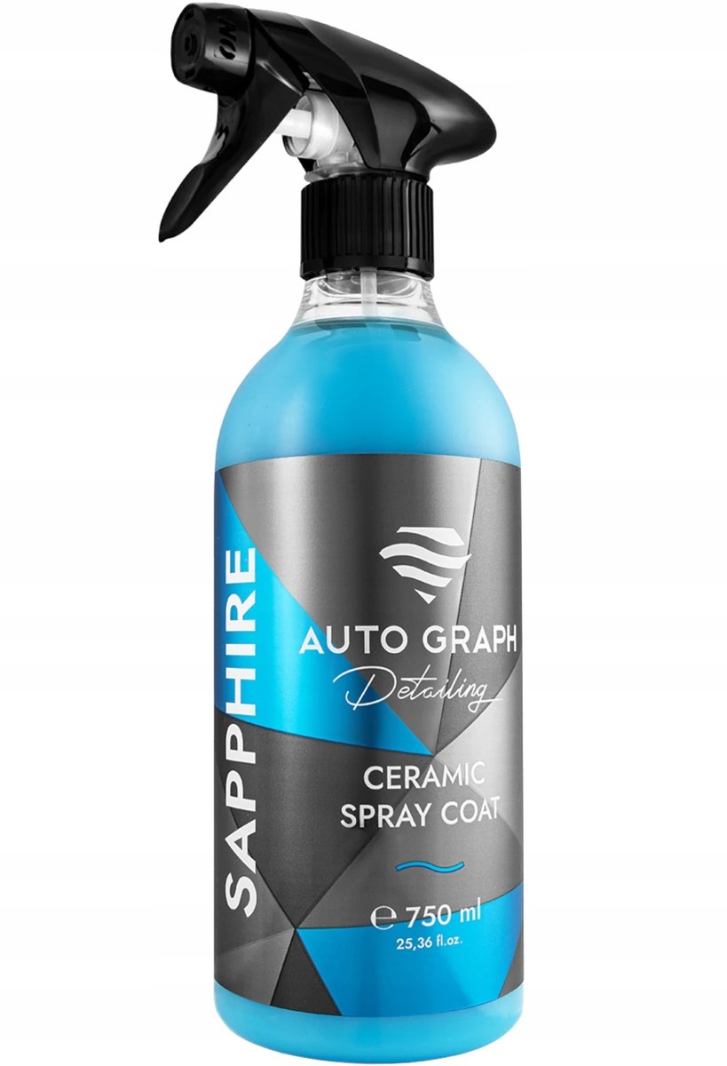 AUTO GRAPH SAPPHIRE 750 ml Ceramic Spray WET LOOK + OCHRONA LAKIERU SiO2 - Inna marka ...