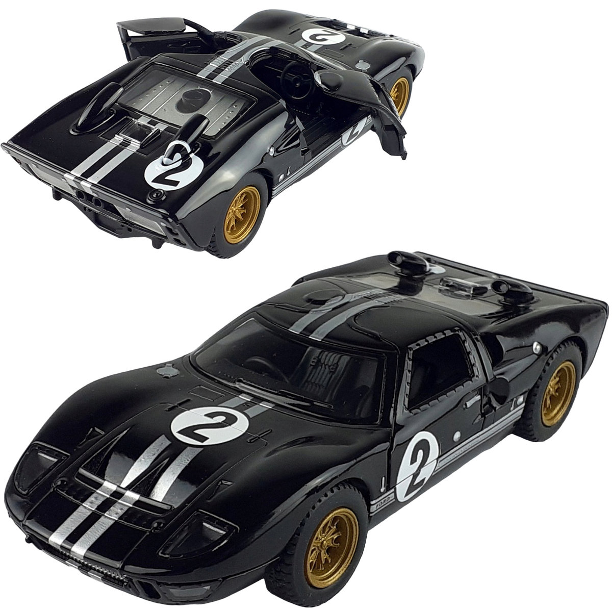 Auto Metalowe Samochód Model 1986 Ford Gt40 Mkii 1:32 Zabawka Dla ...