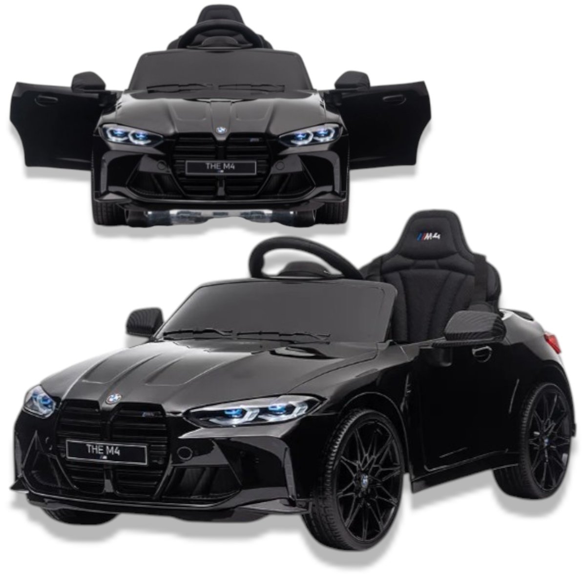 Auto na akumulator BMW M4 Czarne dla dzieci Samochód elektryczny Autko dla dziecka Zabawka ...