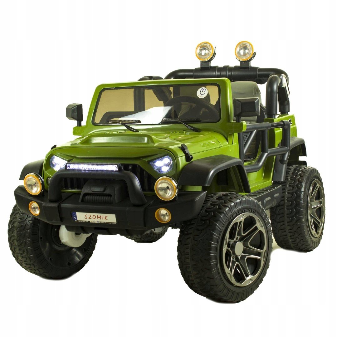 Auto na akumulator dla dzieci 4x4 skóra EVA pilot CAR-JL-4-ZIELONY - Inna marka | Sklep EMPIK.COM