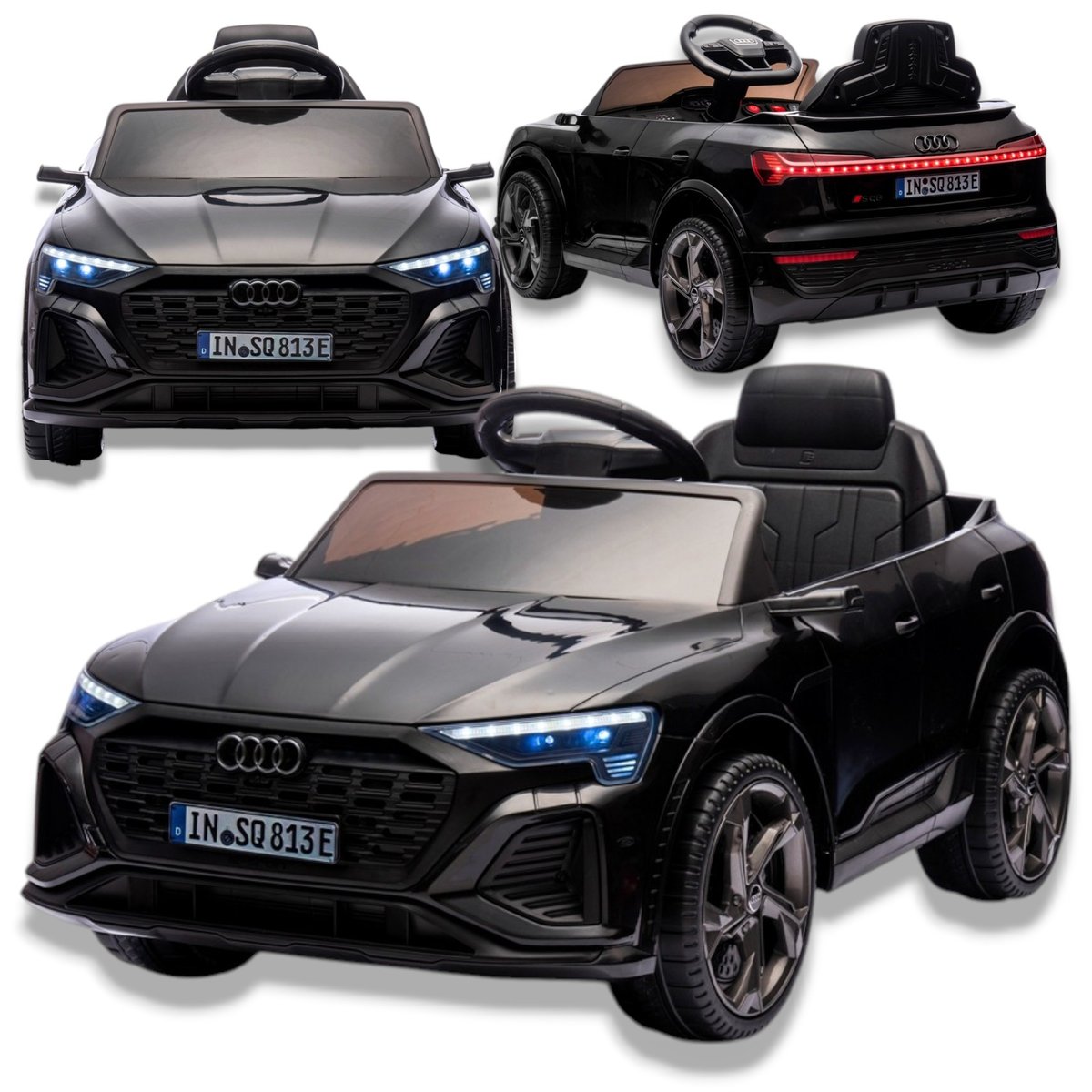 Auto na akumulator dla dzieci AUDI SQ8 Czarne Samochód Elektryczny ...