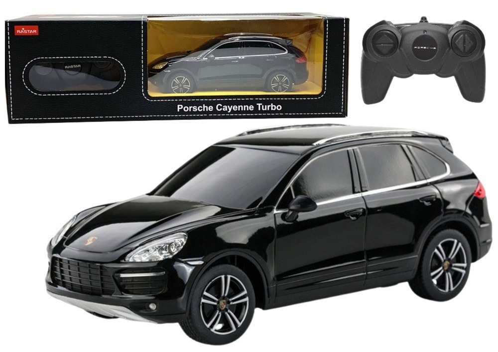 Auto Rc 1:24 Rastar Porsche Cayenne Turbo Czarne - Lean Toys | Sklep EMPIK.COM