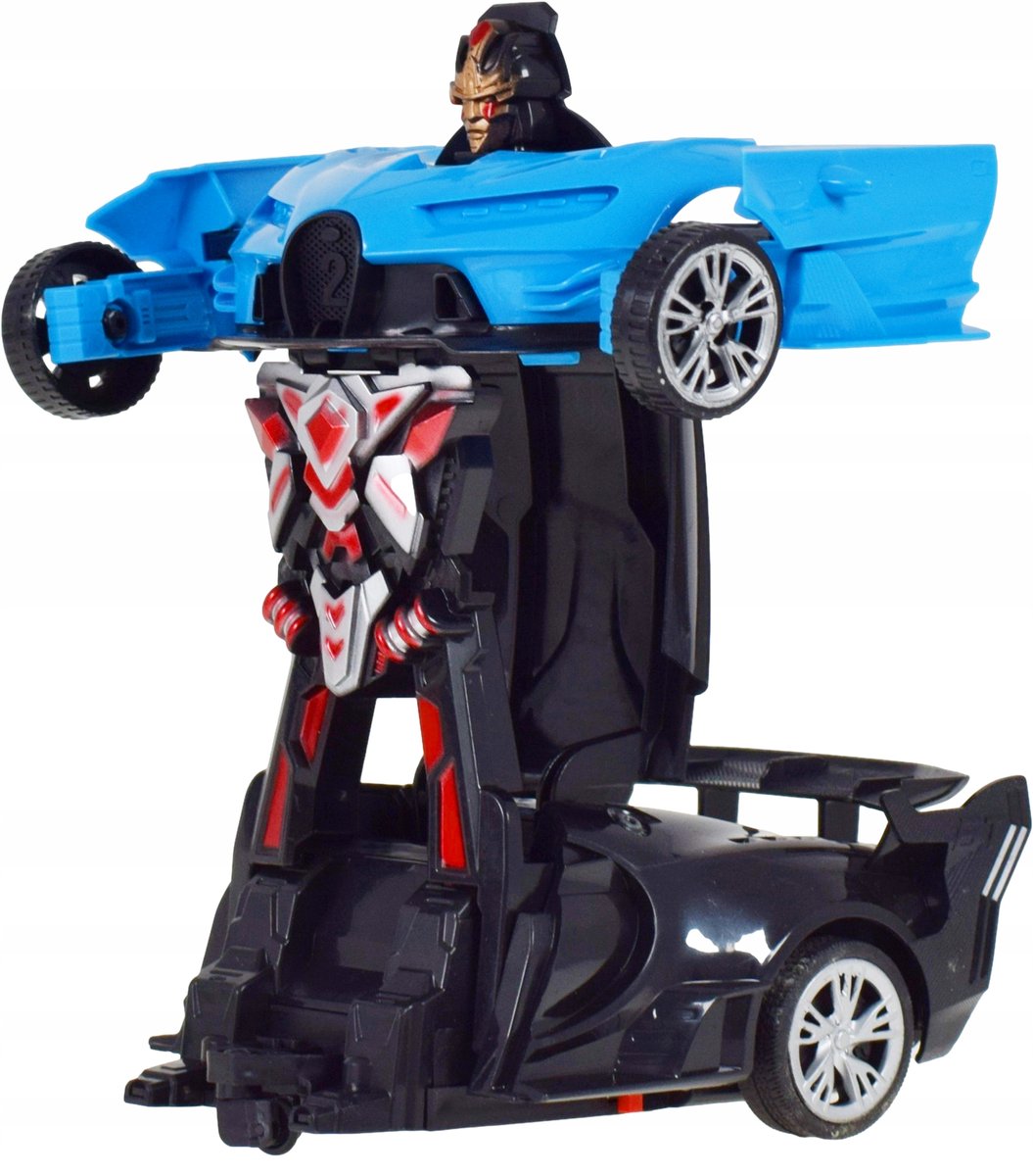 AUTO ROBOT AUTOBOT RC PILOT JEŹDZI ŚWIECI DŹWIĘK 2W1 ZABAWKA SAMOCHÓD ...