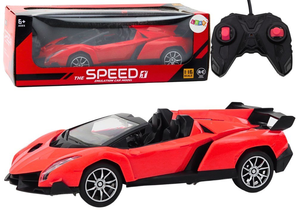 Auto Samochód Sportowy Zdalnie Sterowany RC 1:16 Czerwone - Lean Toys | Sklep EMPIK.COM