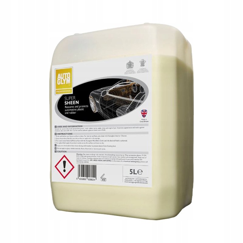 AUTOGLYM SUPER SHEEN do ochrony plastiku i gumy 5L - Inna marka ...